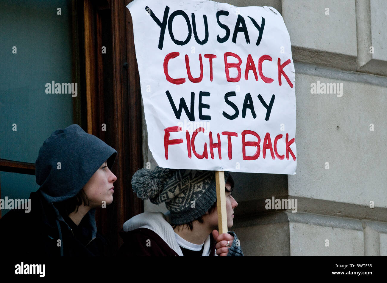 Rally placard students hi-res stock photography and images - Alamy