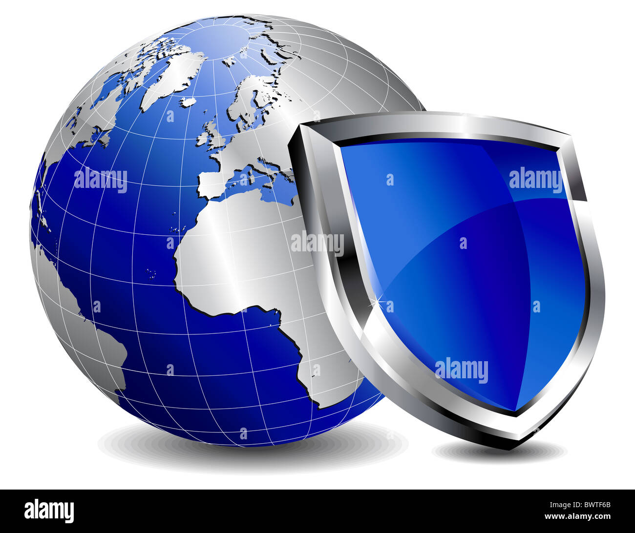 World shield Cut Out Stock Images & Pictures - Alamy