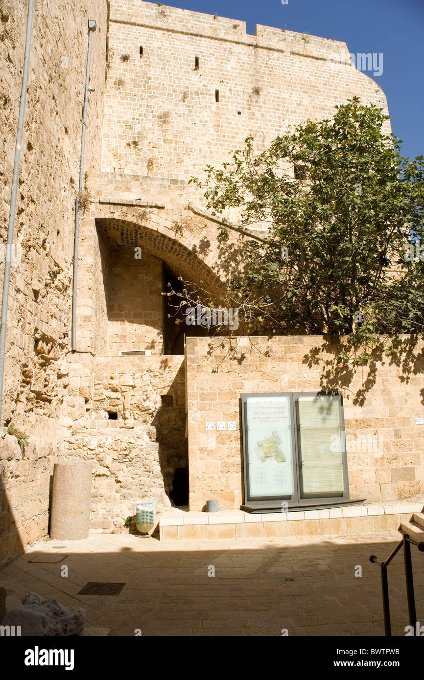 The Crusaders Citadel in Acre,Israel Stock Photo - Alamy