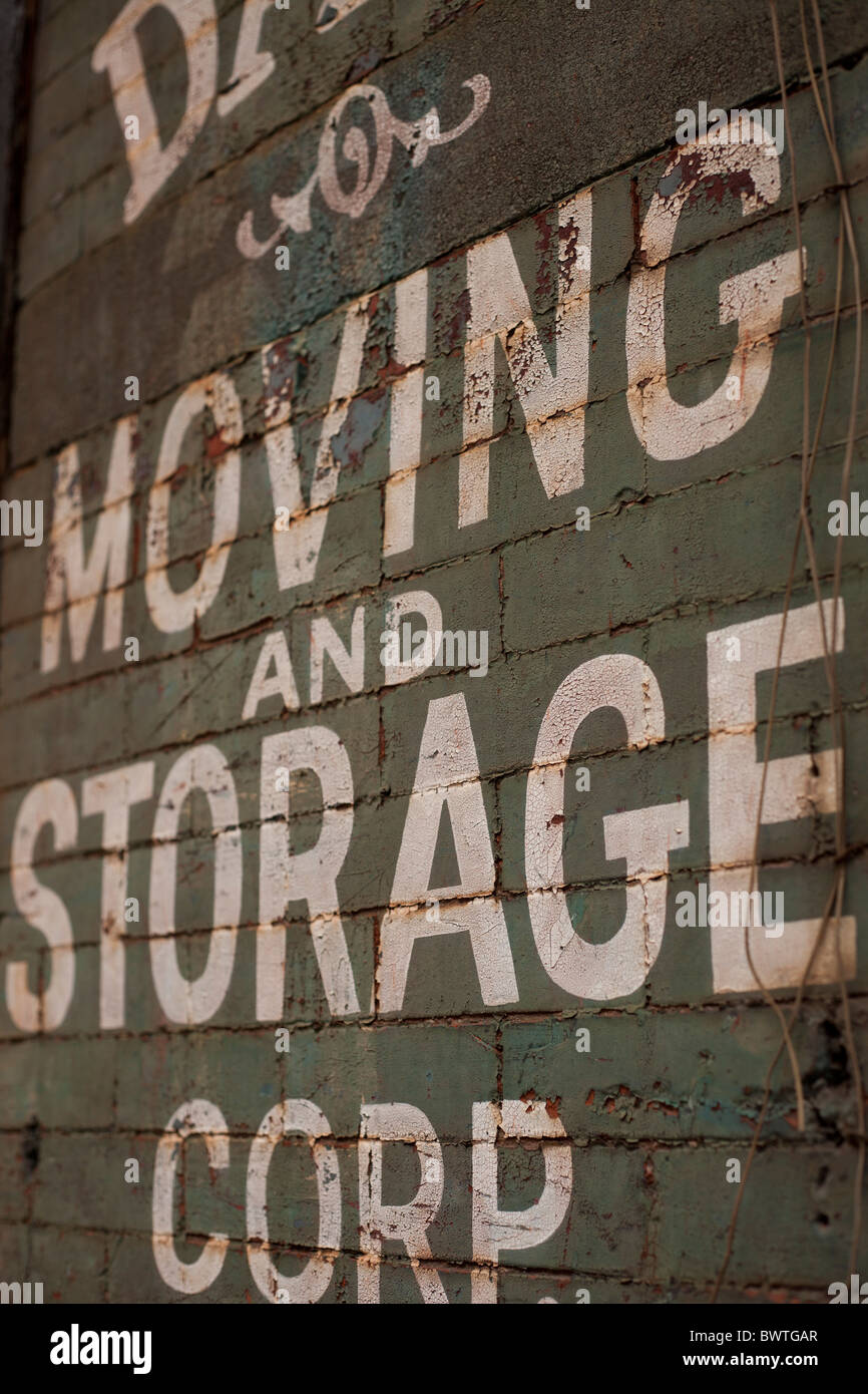 Old painted sign Stock Photo - Alamy