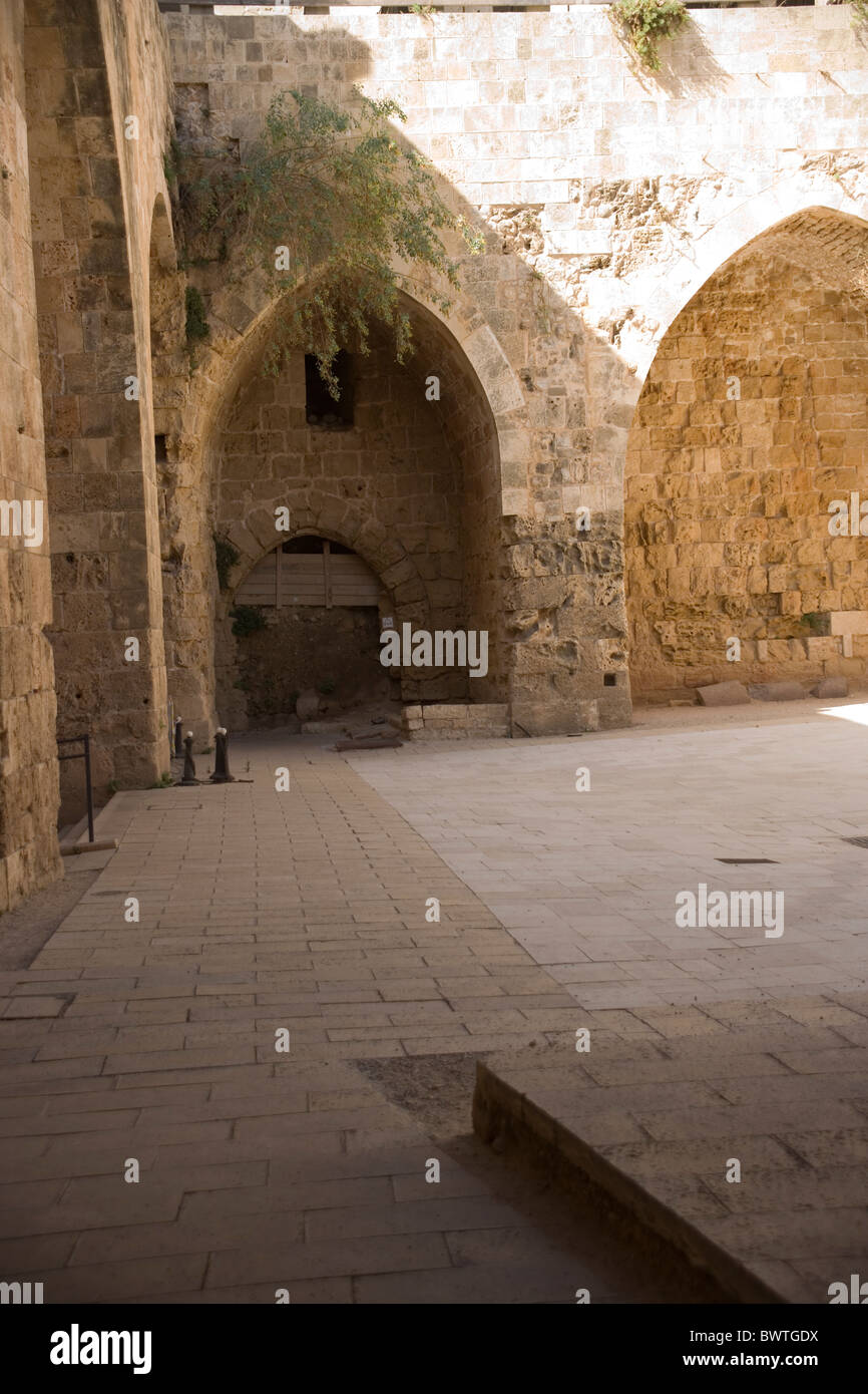 The Crusaders Citadel in Acre,Israel Stock Photo - Alamy