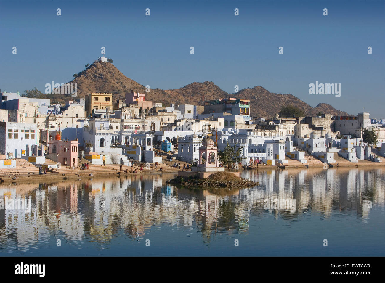 India State of Rajasthan Pushkar city Pushkar Lake Asia travel January ...