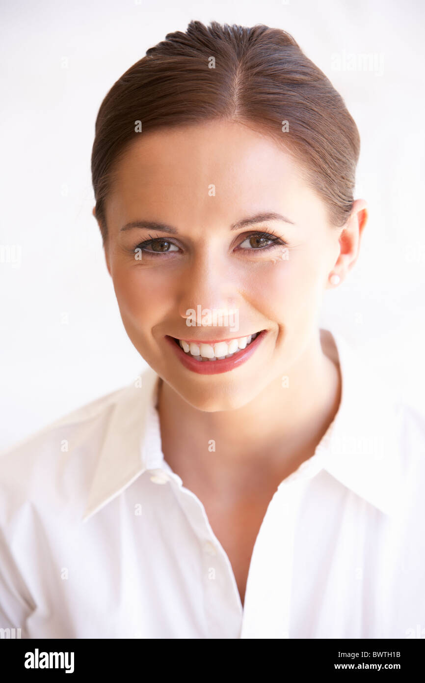 Portrait, Attractive Young Woman Stock Photo - Alamy Portrait, Attractive Young Woman Stock Photo - Alamy