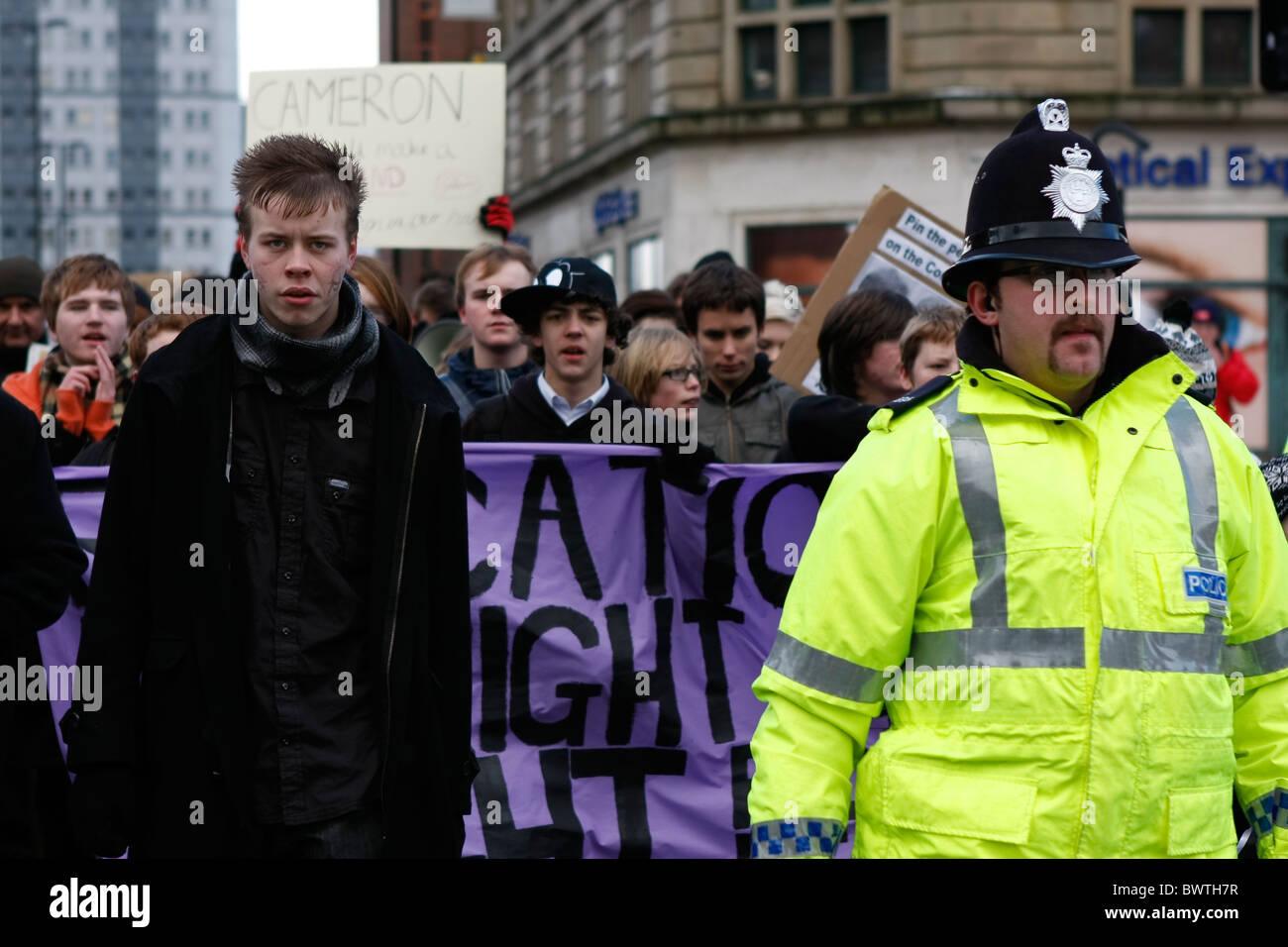 Newcastle protesters hi-res stock photography and images - Alamy