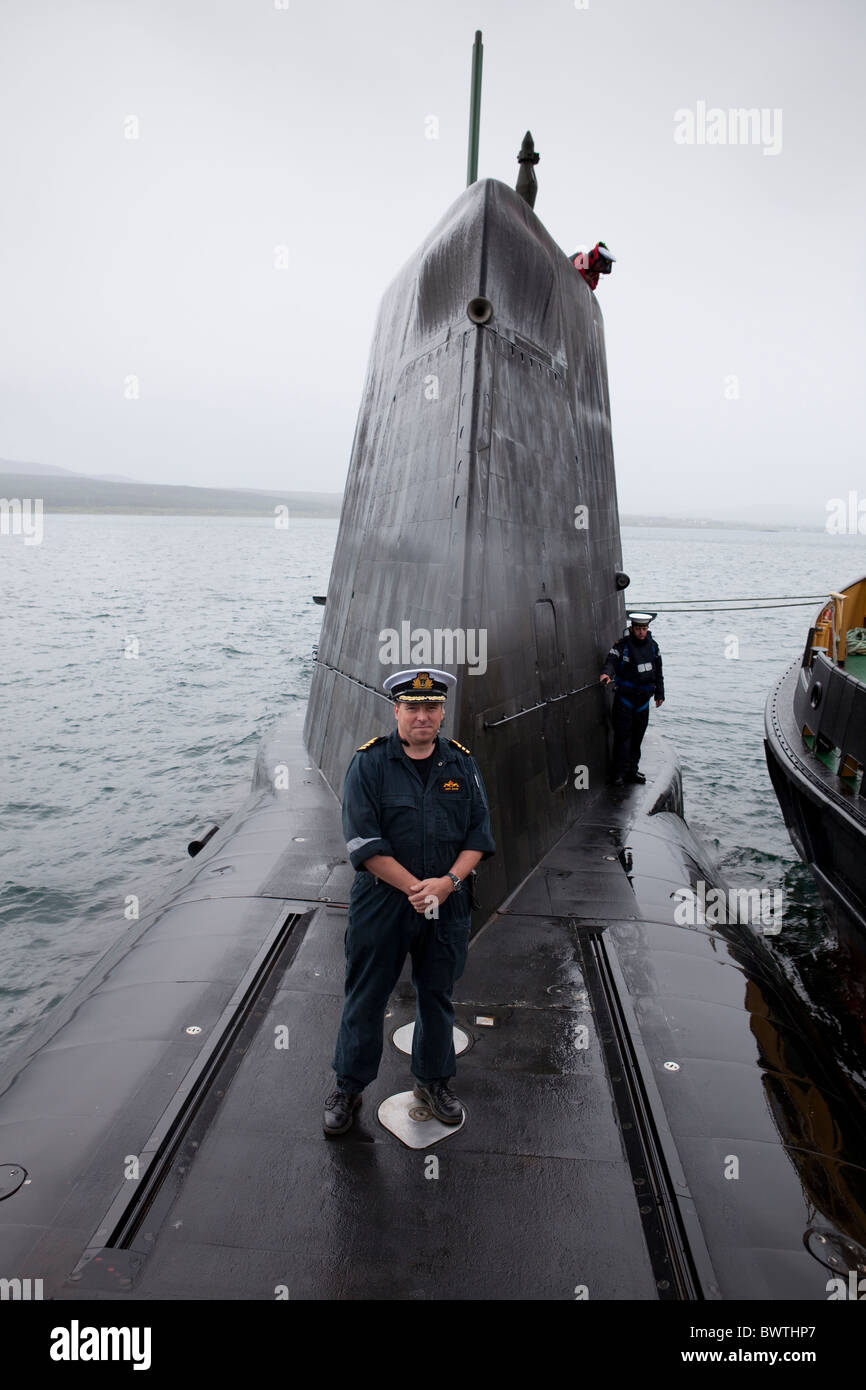 HMS Astute the Royal Navy's most advanced submarine in the waters off ...