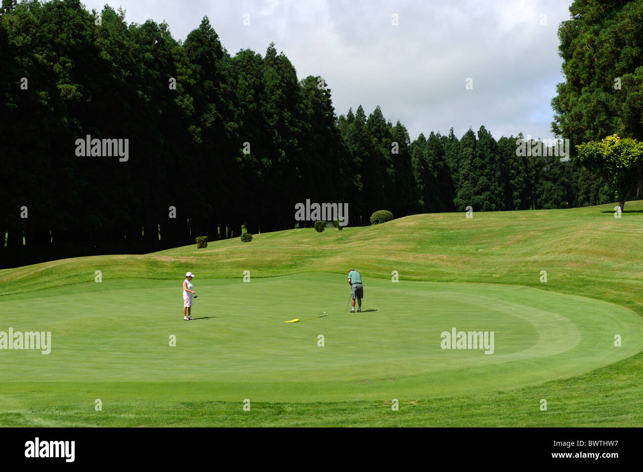 golf-course near Furnas, Isle of Sao Miguel Stock Photo - Alamy