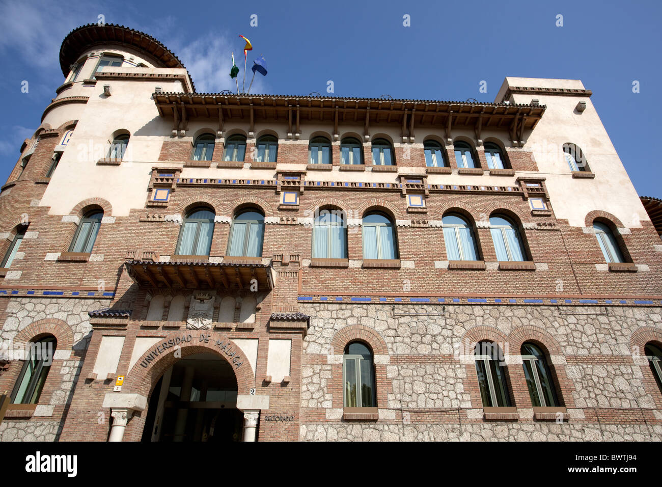 University building Malaga Spain Stock Photo - Alamy