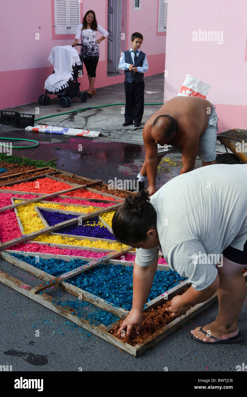 Procession in Agua Retorta, Isle of Sao Miguel Stock Photo - Alamy