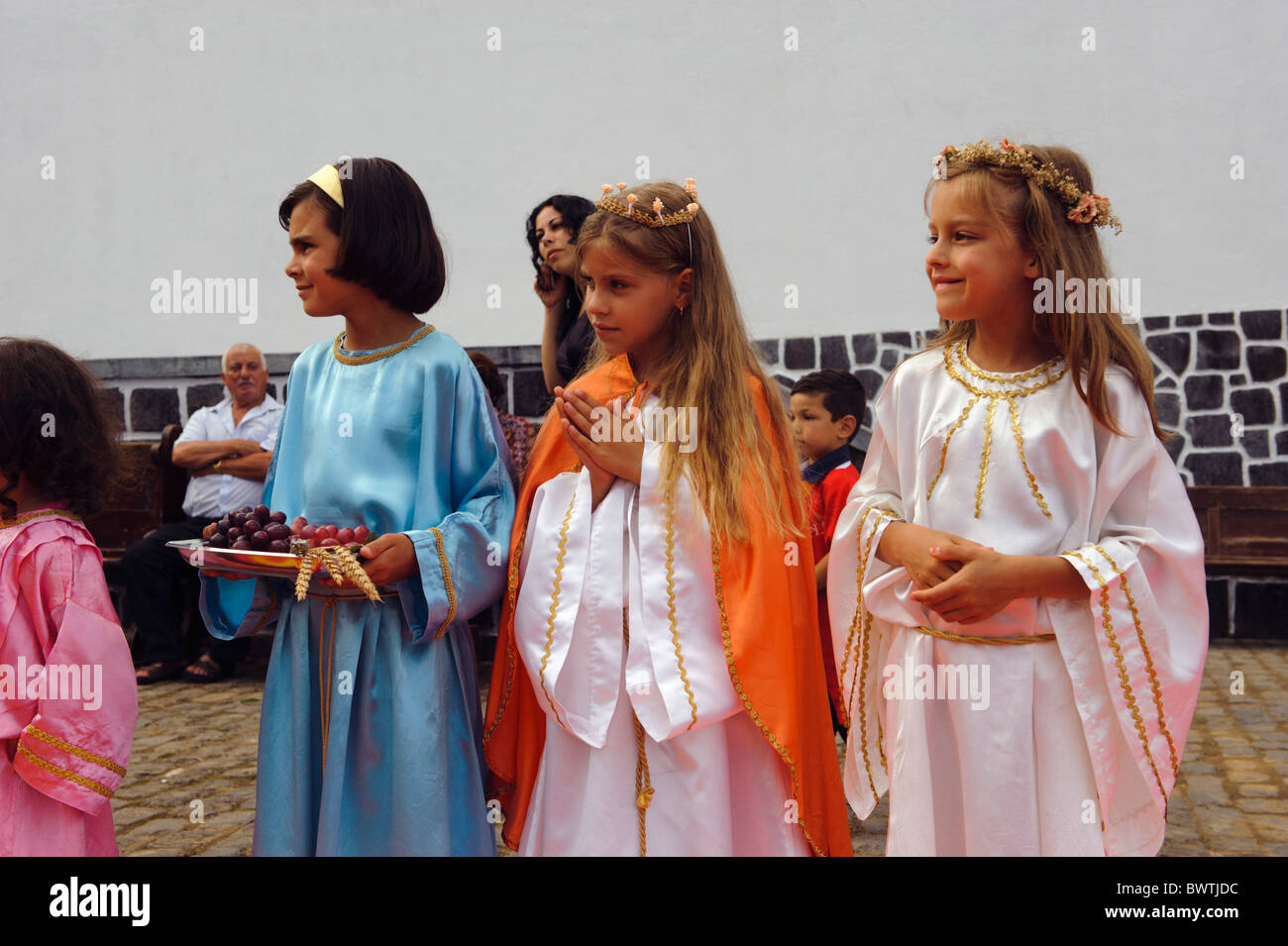 Procession in Agua Retorta, Isle of Sao Miguel Stock Photo - Alamy