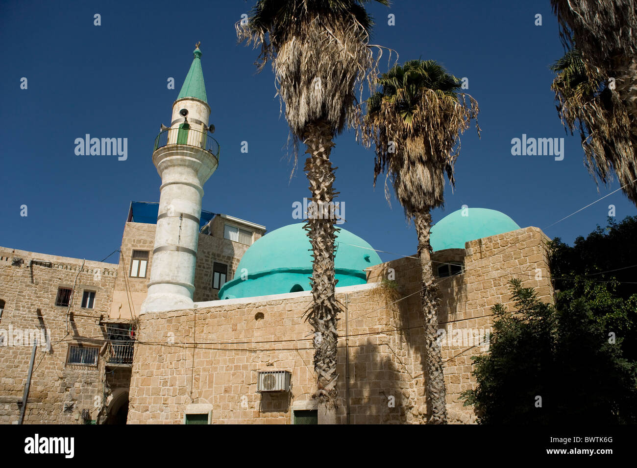 The Mosque of Ahmed Jezzar Pasha in old Acre,(Akko) Israel Stock Photo ...