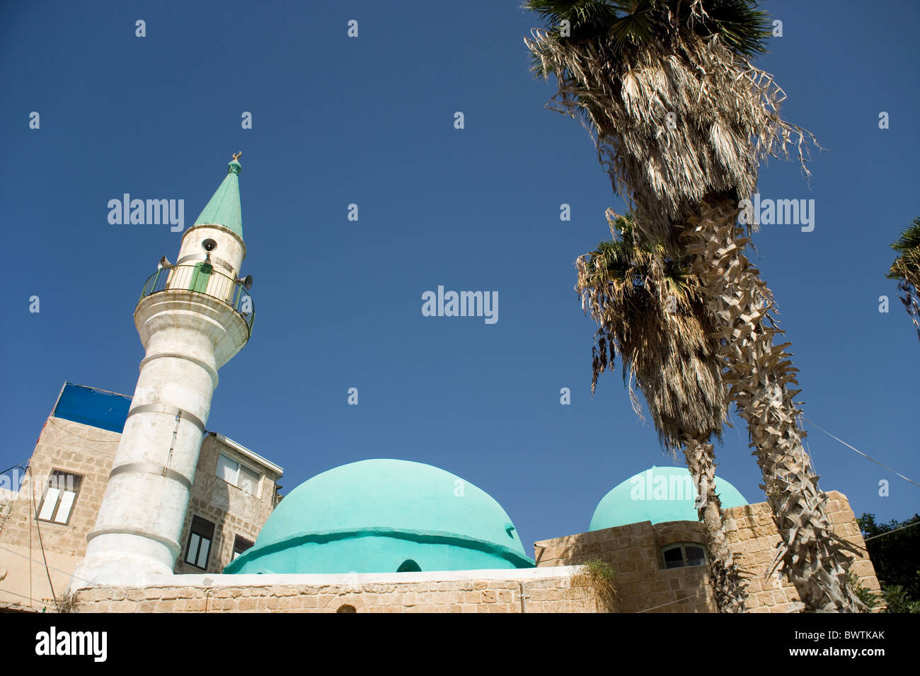 The Mosque of Ahmed Jezzar Pasha in old Acre,(Akko) Israel Stock Photo ...