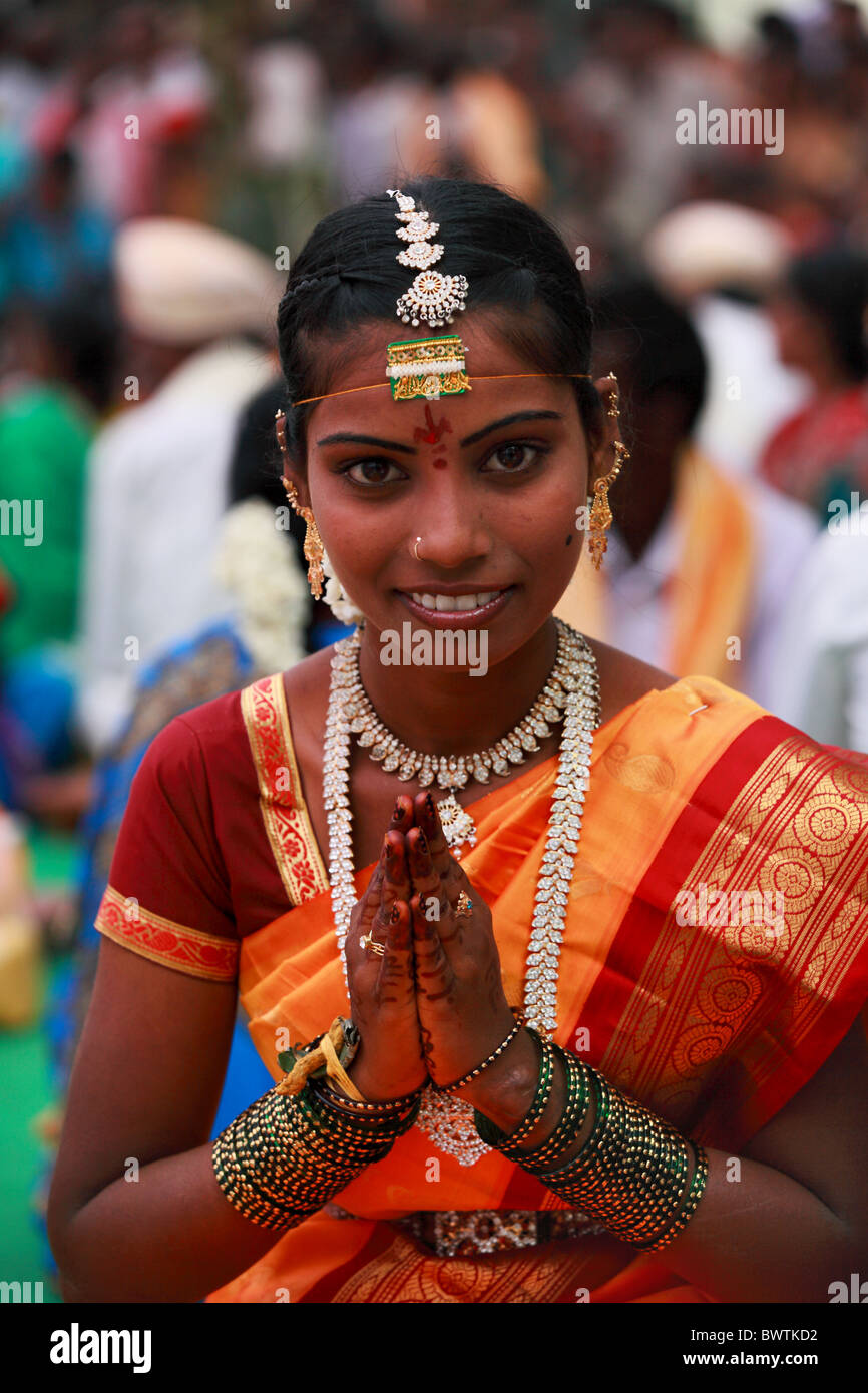 wedding ceremony Andhra Pradesh South India Stock Photo - Alamy