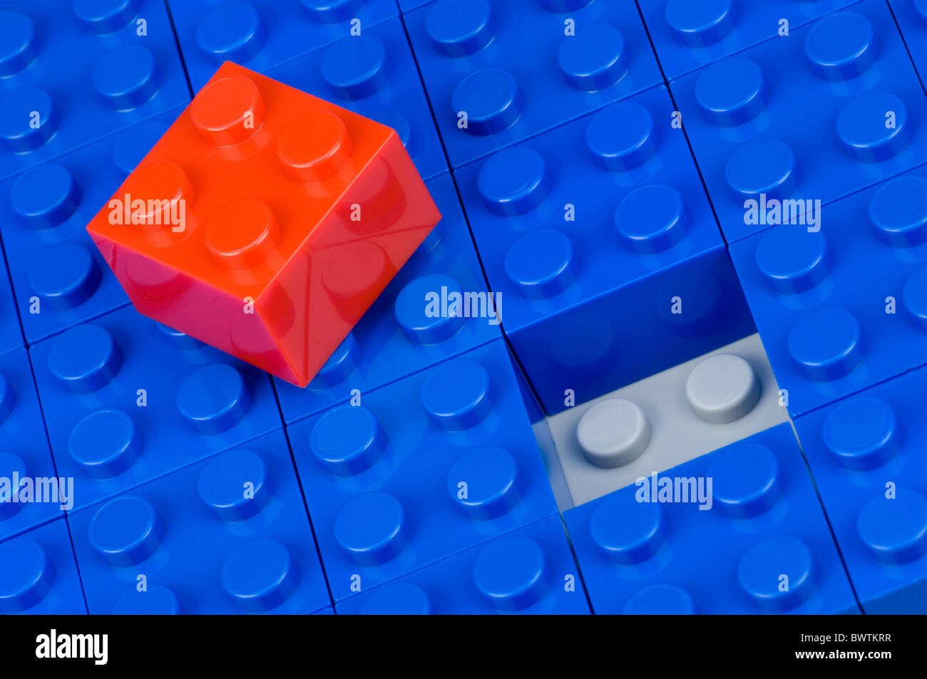 Lego blocks blue complete hi-res stock photography and images - Alamy