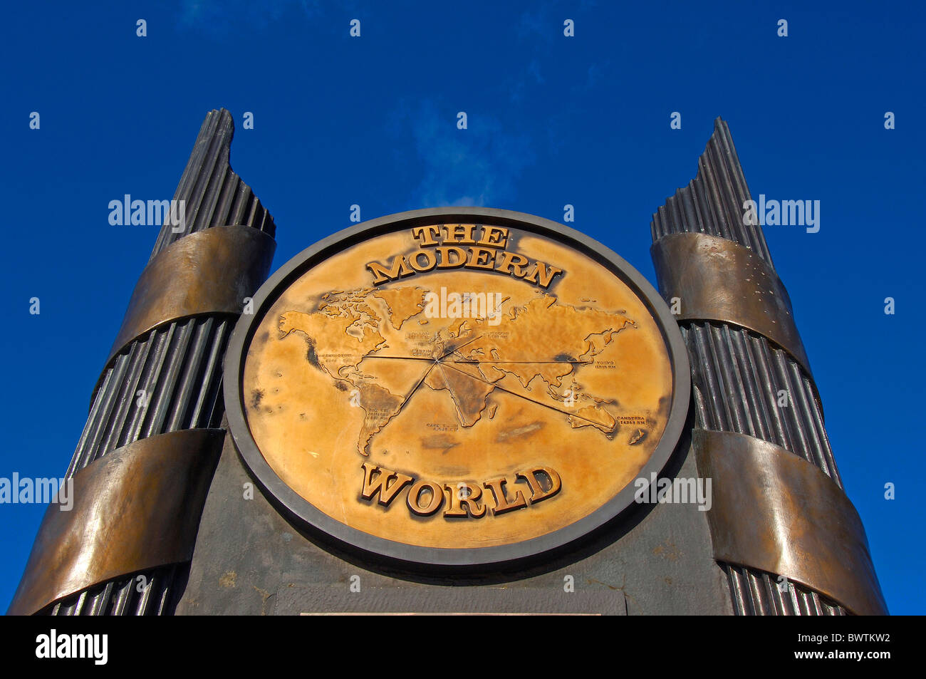 The Pillars of Hercules Monument, Gibraltar. UK Stock Photo - Alamy