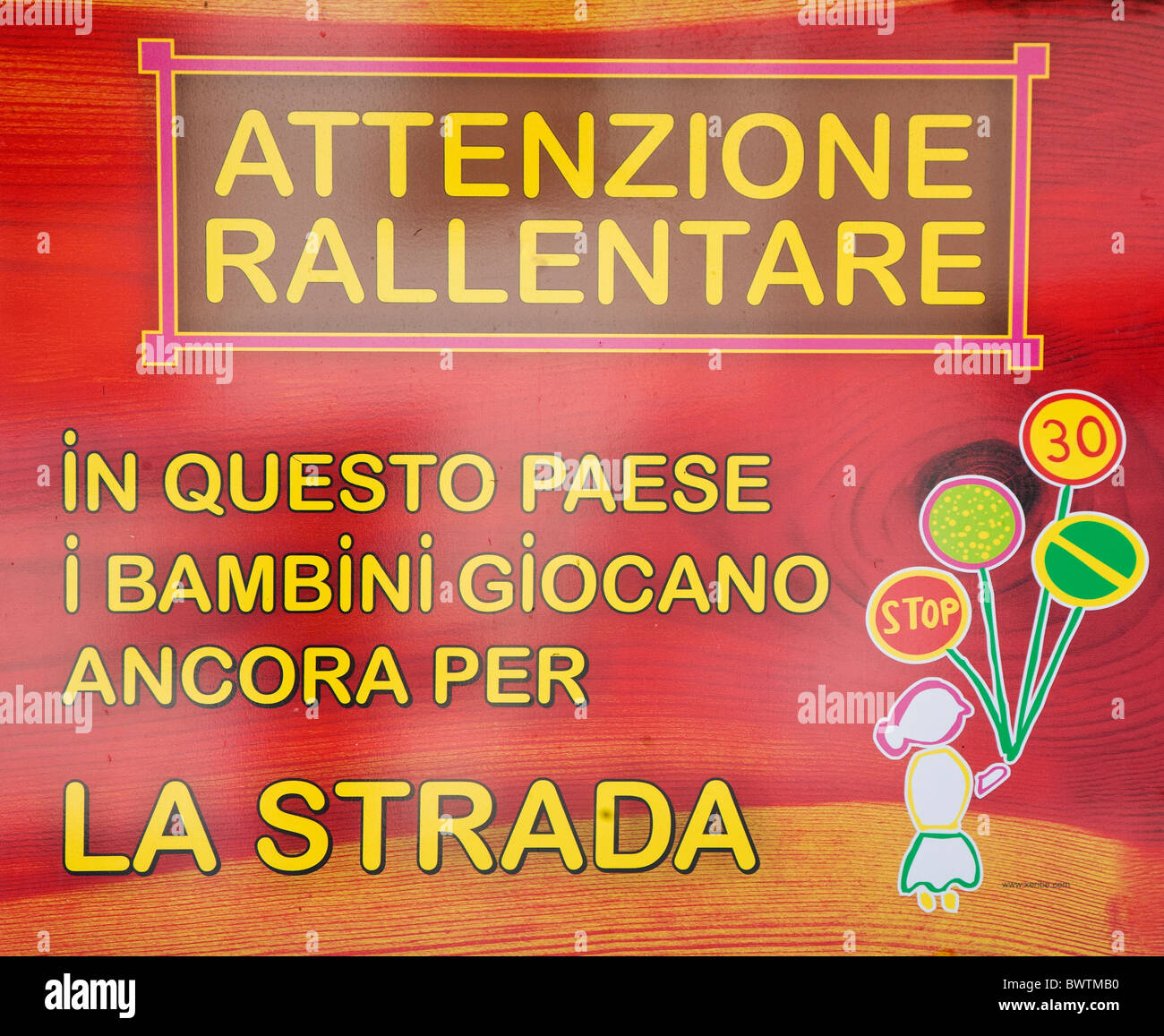 Children playing sign hi-res stock photography and images - Alamy