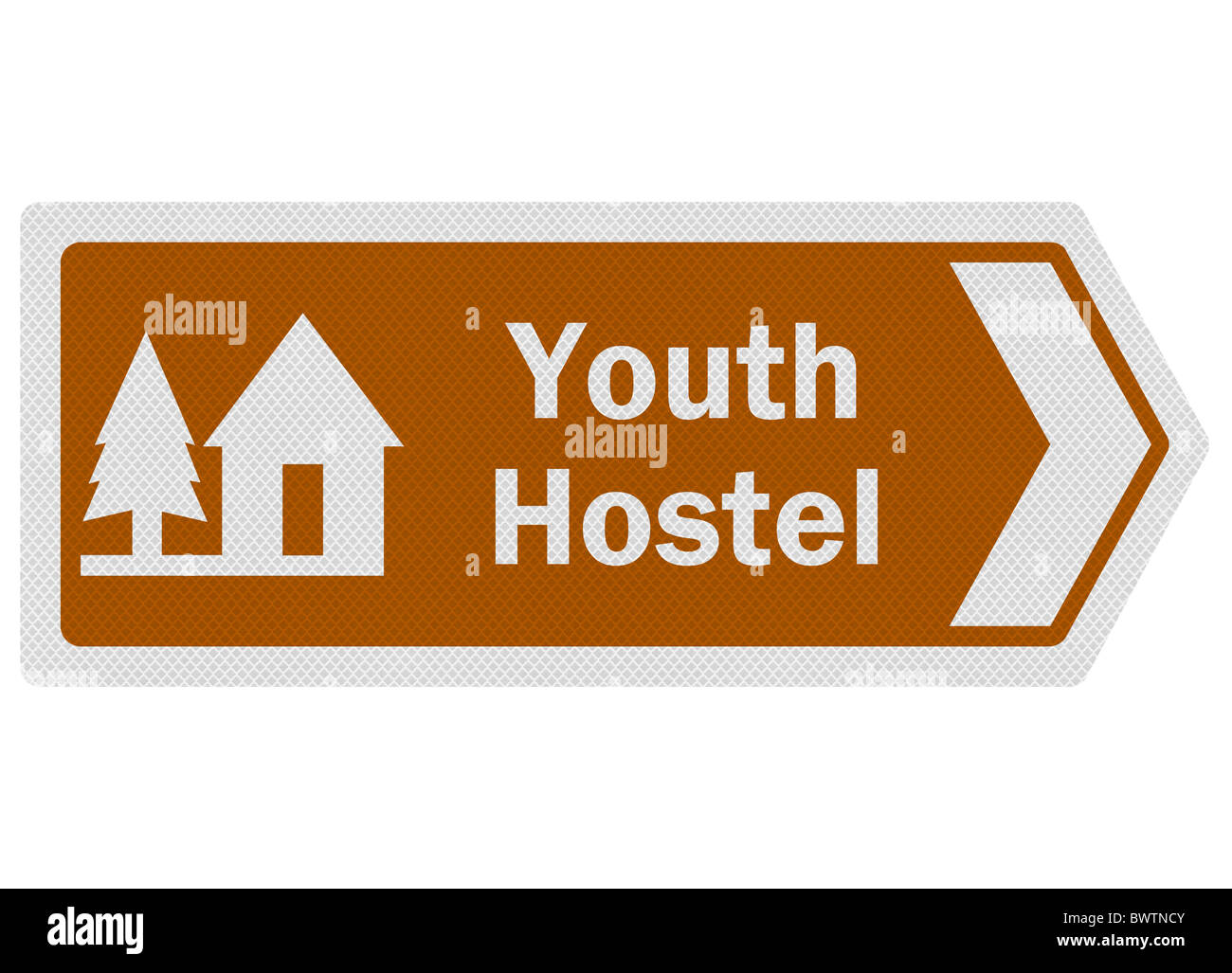 Sign to youth hostel Cut Out Stock Images & Pictures - Alamy