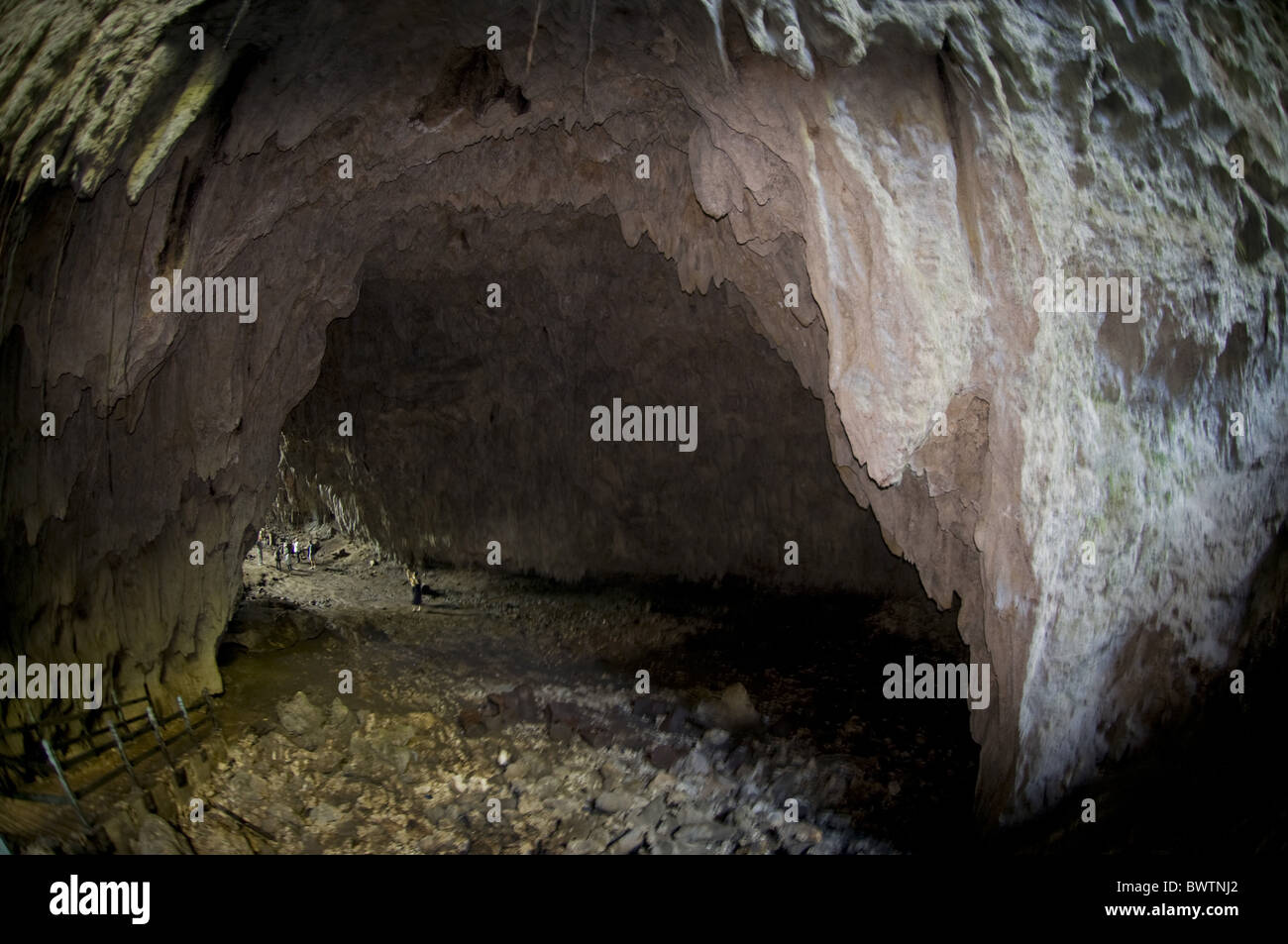 Interior of cave, known as 'Japanese Cave' as 5000 Japanese killed here ...