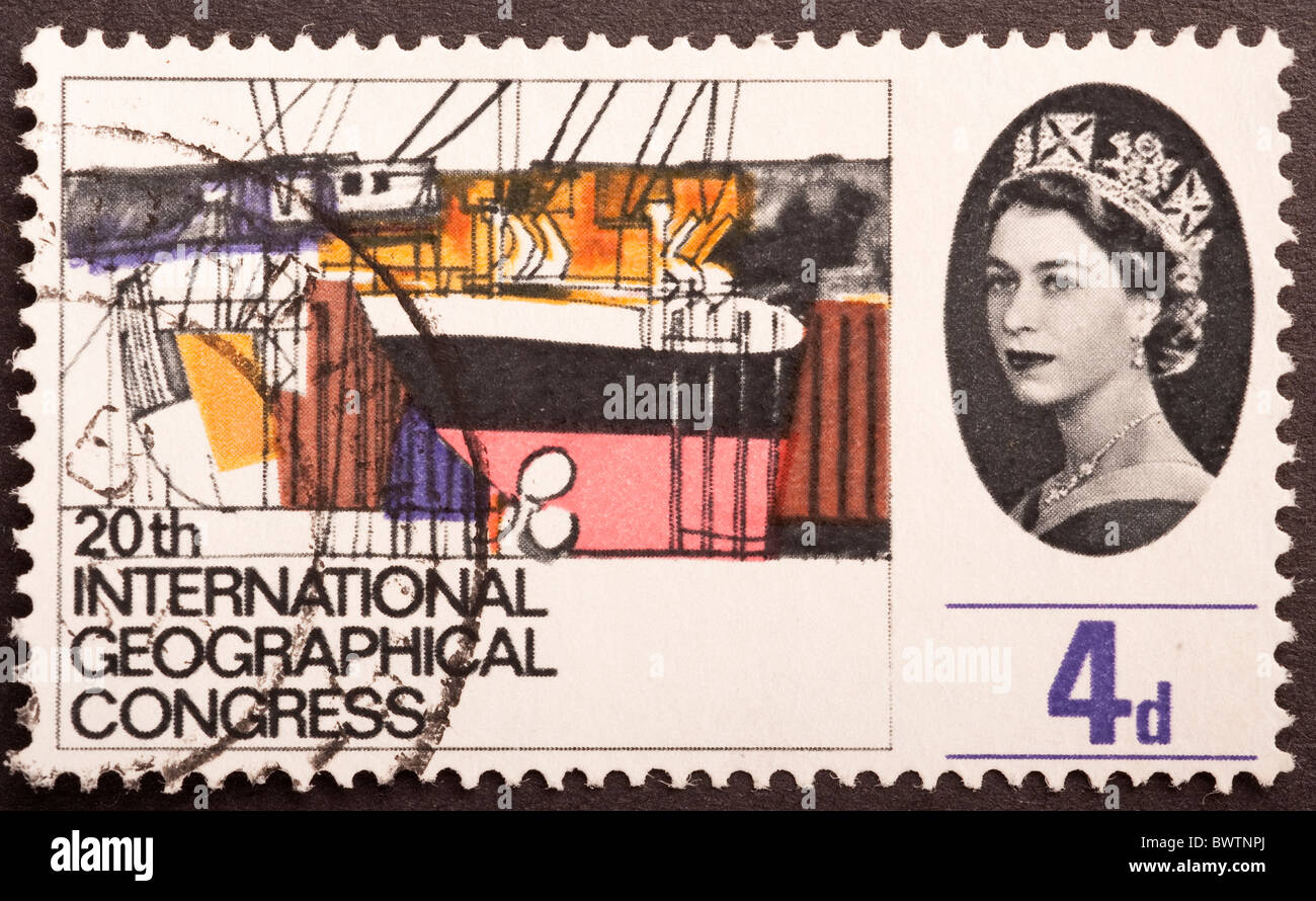 United Kingdom Postage Stamp 4d, 1964 issue Stock Photo - Alamy