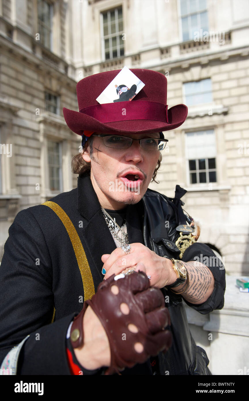 Singer Adam Ant poses for portraits in the courtyard of Somerset House ...