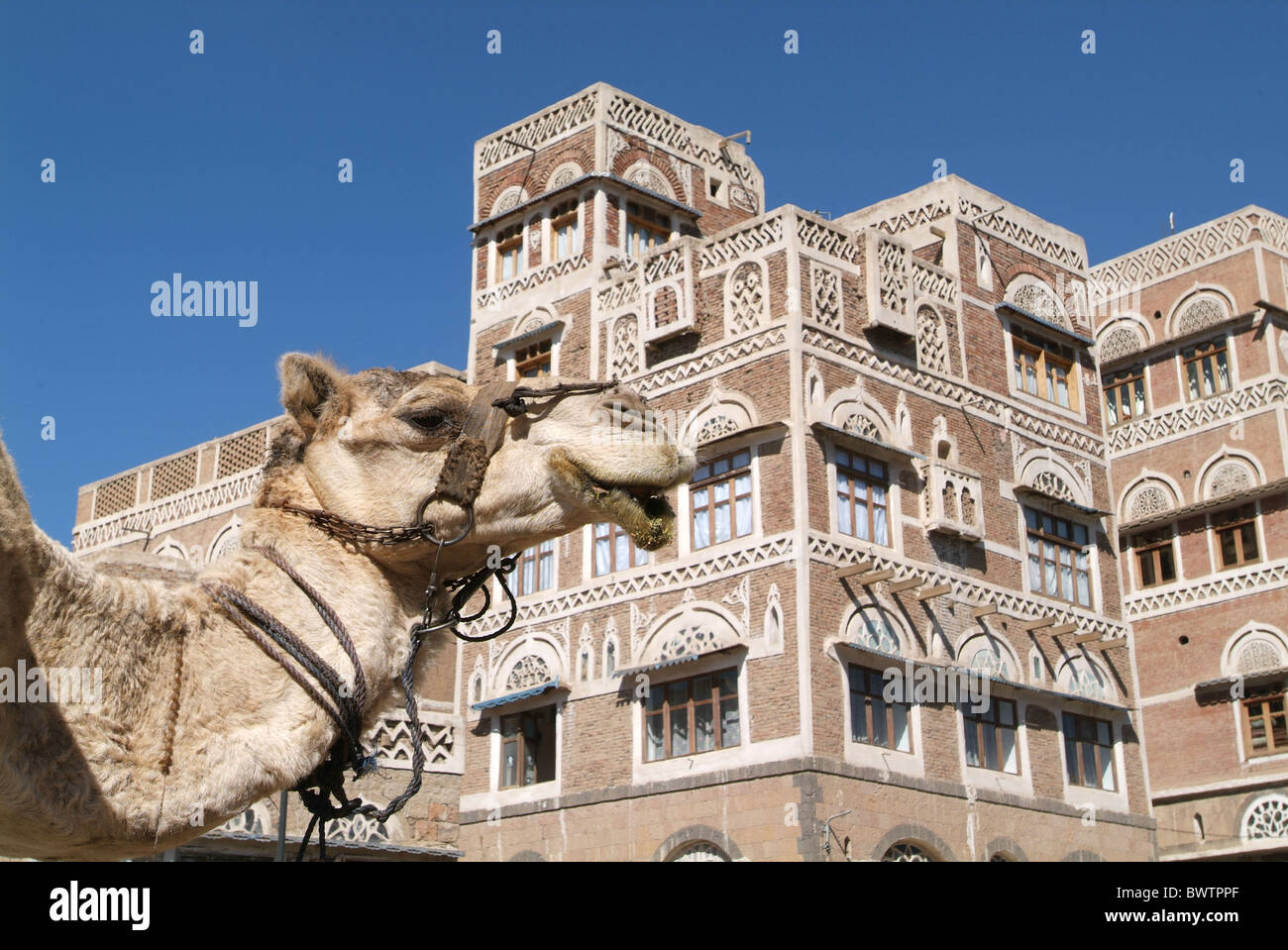 Yemen Sana'a Sanaa Old San'a architecture old city town UNESCO world ...