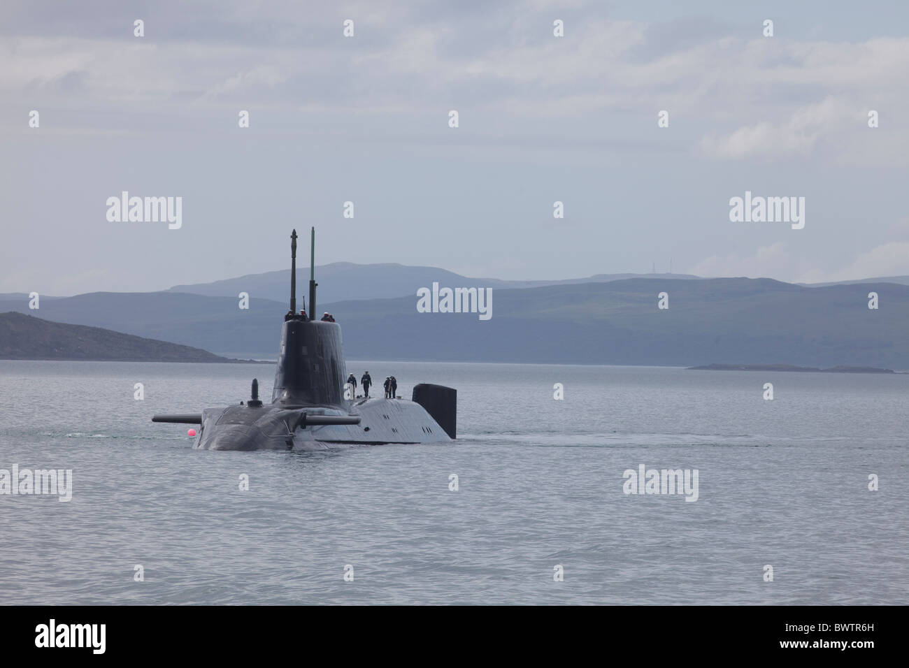 HMS Astute the Royal Navy's most advanced submarine in the waters off ...