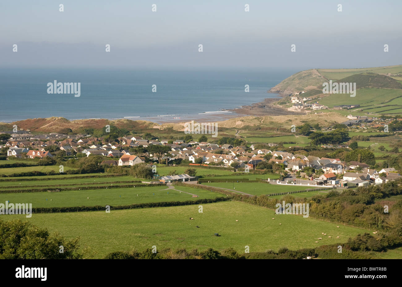 Croyde bay and village hi-res stock photography and images - Alamy