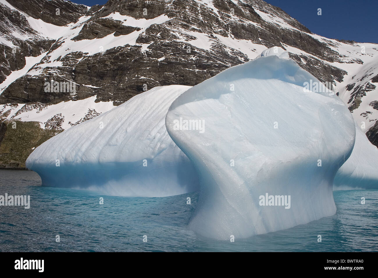 Blue dome iceberg near coast South Atlantic Ocean Stock Photo - Alamy