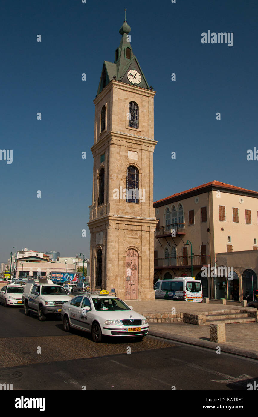 The clock tower in Jaffa Stock Photo - Alamy