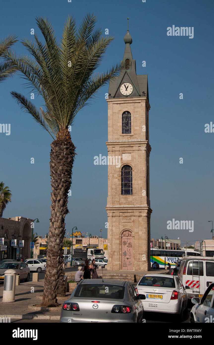 The clock tower in Jaffa Stock Photo - Alamy