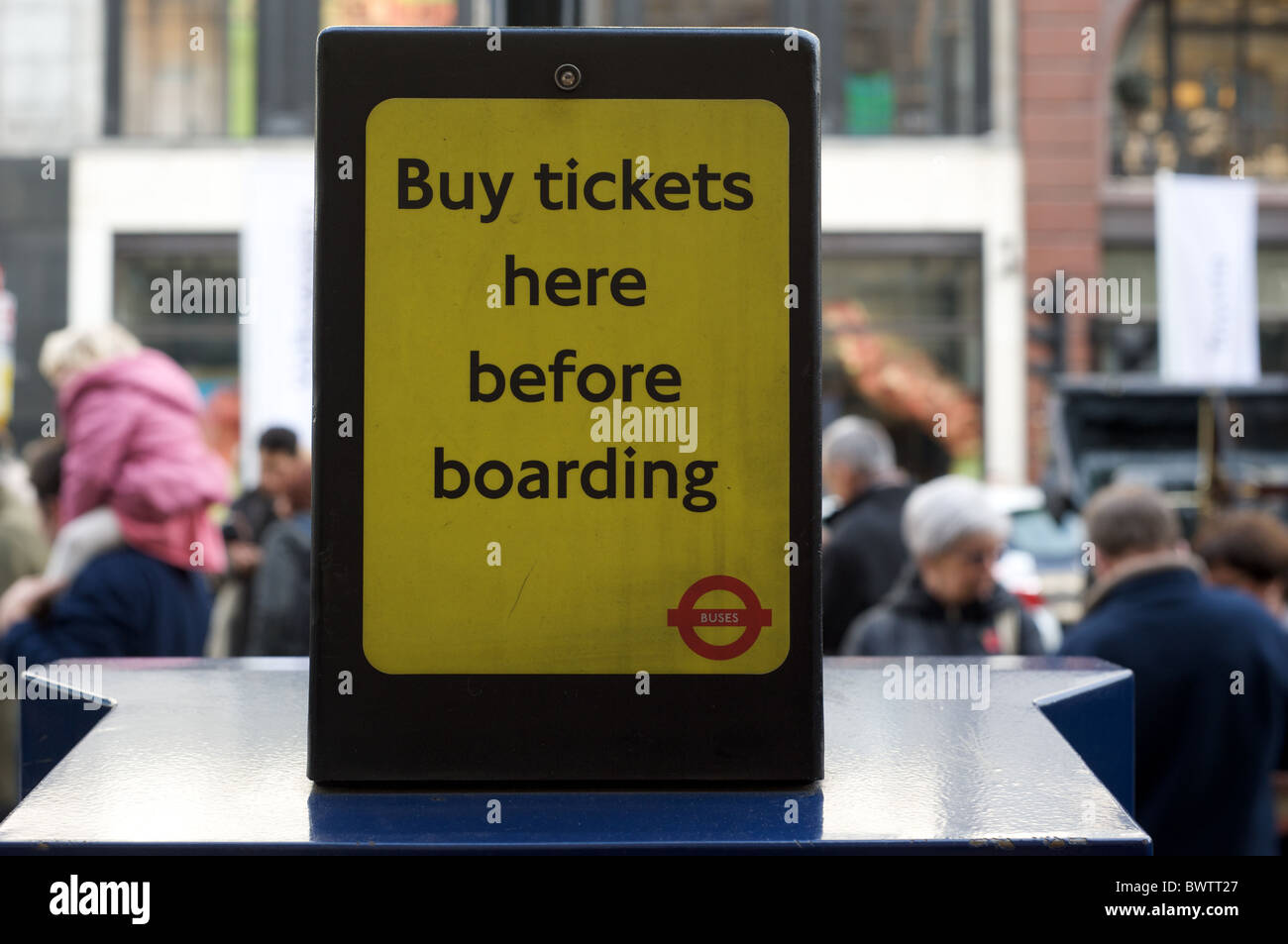 Bus stop information sign, London, UK Stock Photo - Alamy