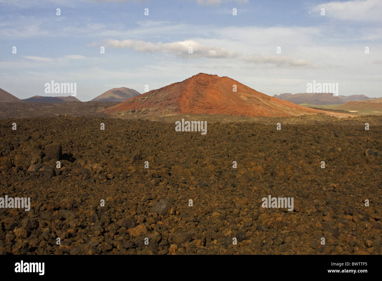 Rocky volcanic landscape Montana Bermeja Parque Stock Photo - Alamy