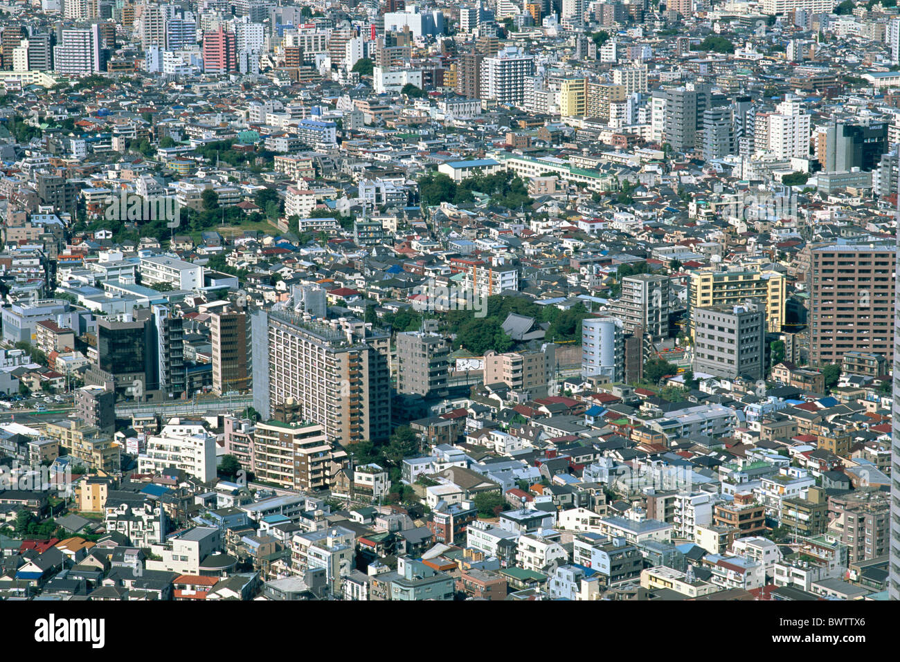 Japan Asia Honshu Tokyo Asia Shinjuku Houses Housing Urban Sprawl Urban Tokyo Suburbs Skyline ...