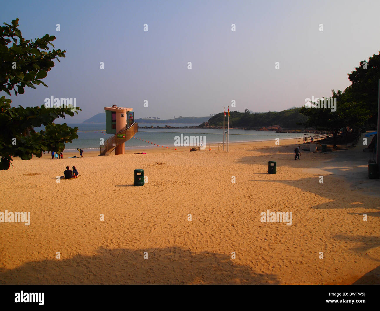 Tower on Beach Stock Photo - Alamy