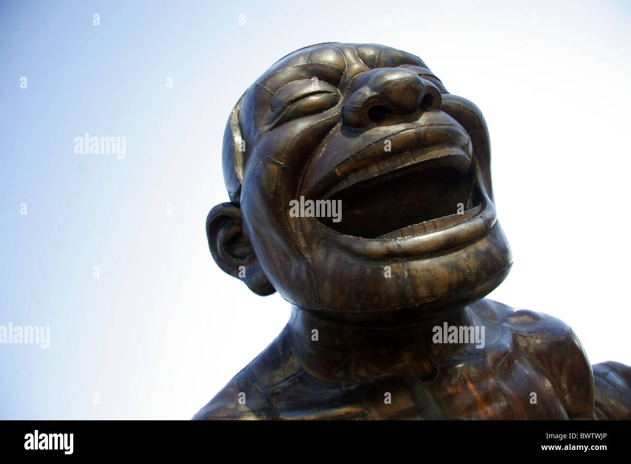 A-maze-ing Laughter Public artwork by Chinese artist Yue Minjun in ...