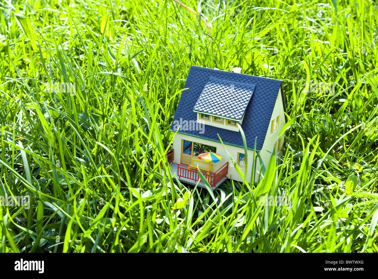 house on grass Stock Photo - Alamy