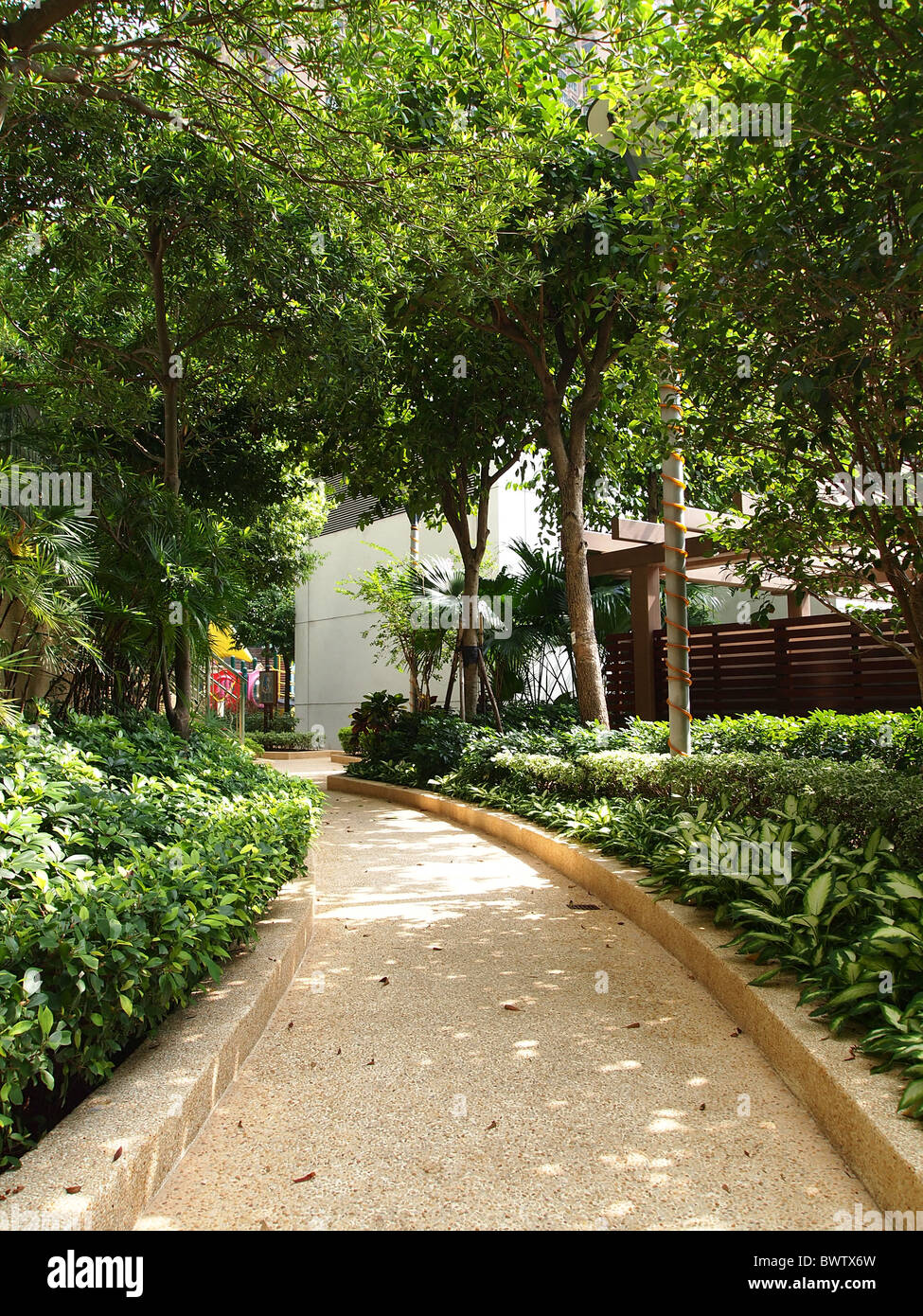 Long garden path Stock Photo - Alamy