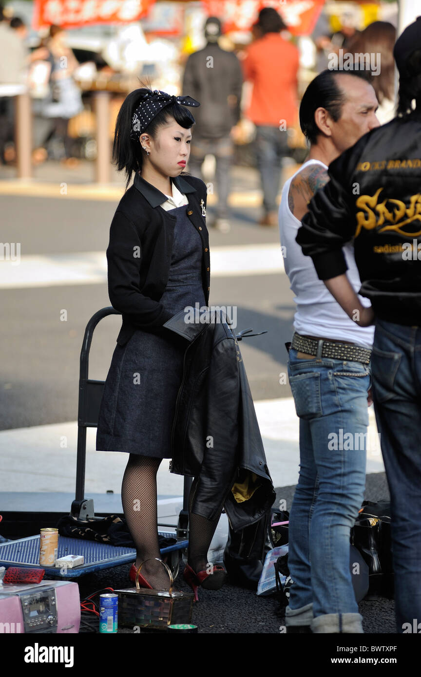 Japanese Rockabella at Yoyogi Park, Harajuku, Tokyo, Japan Stock Photo ...