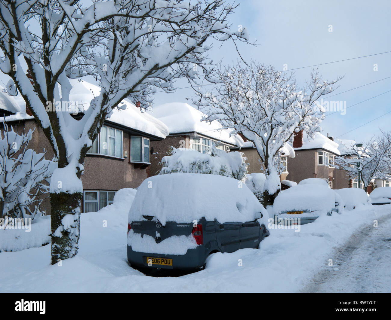 Record Snowfall in Sheffield Stock Photo - Alamy