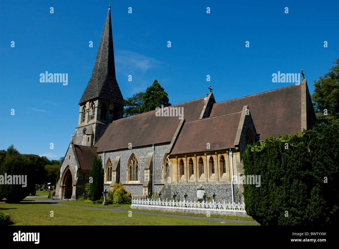 A Church in the Summer Stock Photo - Alamy