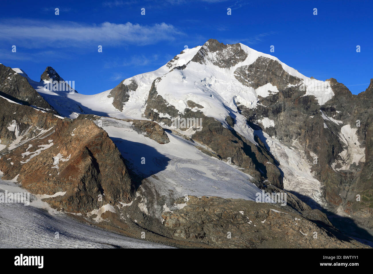 Swiss Alps view Diavolezza mountains mountain alpine Landscape scenery ...