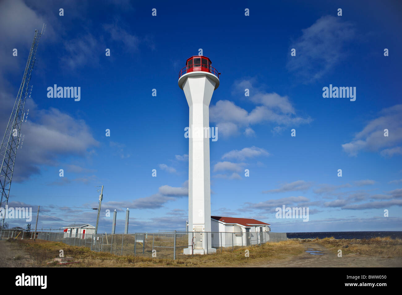 point escuminac lighthouse modern lighthouse Stock Photo - Alamy