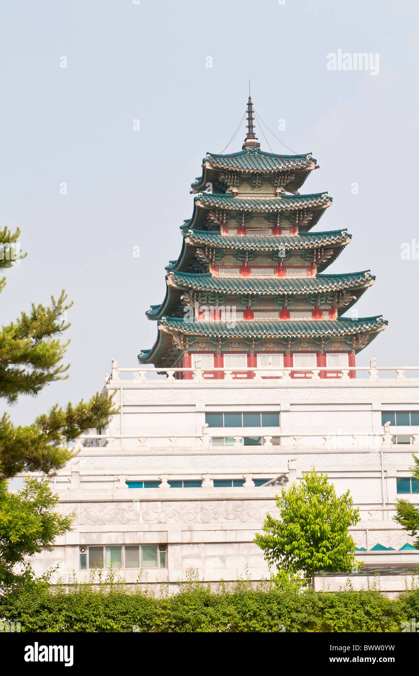 Pagoda of the National Folk Museum, Seoul, South Korea; modelled after ...
