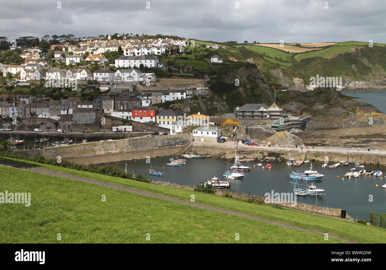 pentewan harbour coast cornwall england uk britain british english ...