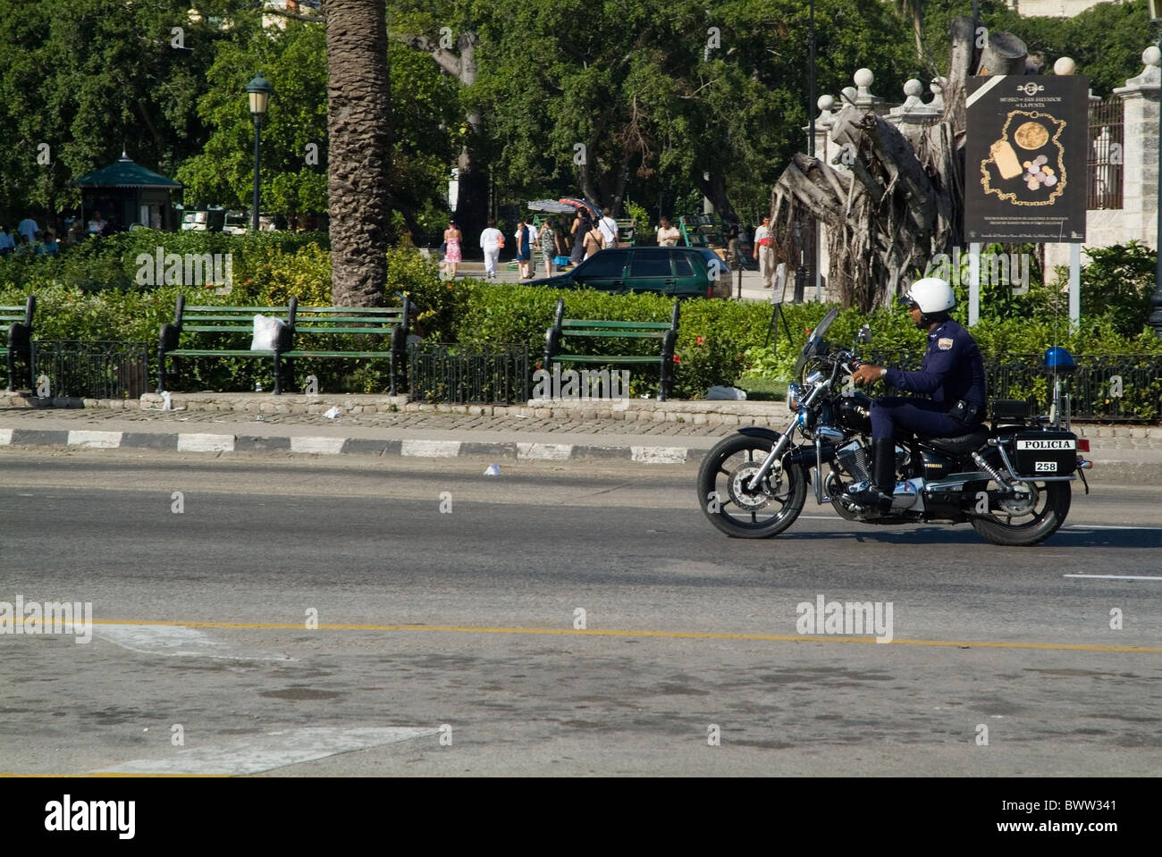Havana motorcycle police hi-res stock photography and images - Alamy