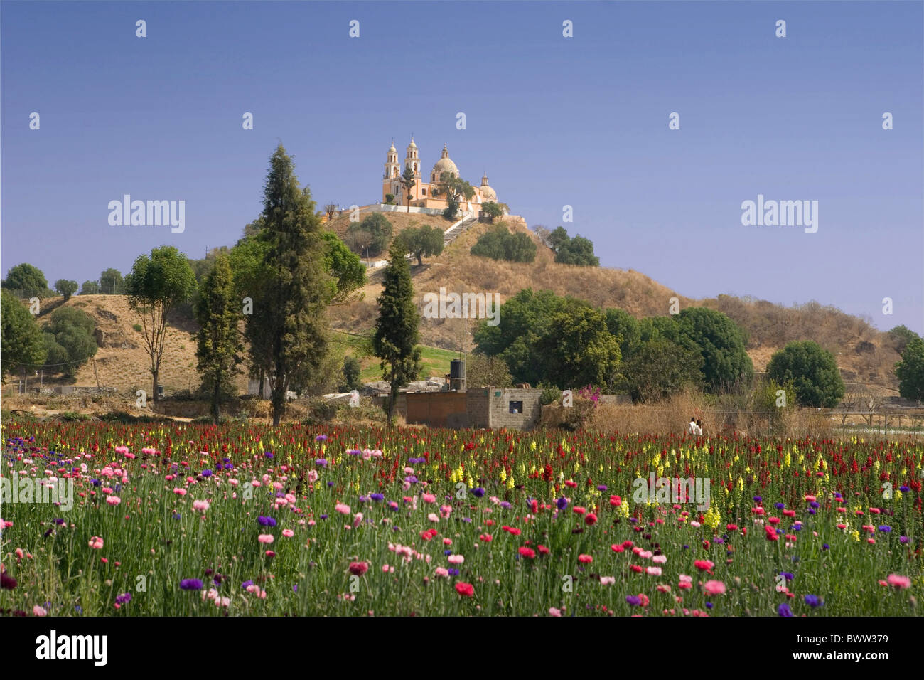 Mexico church cholula santa maria hi-res stock photography and images ...
