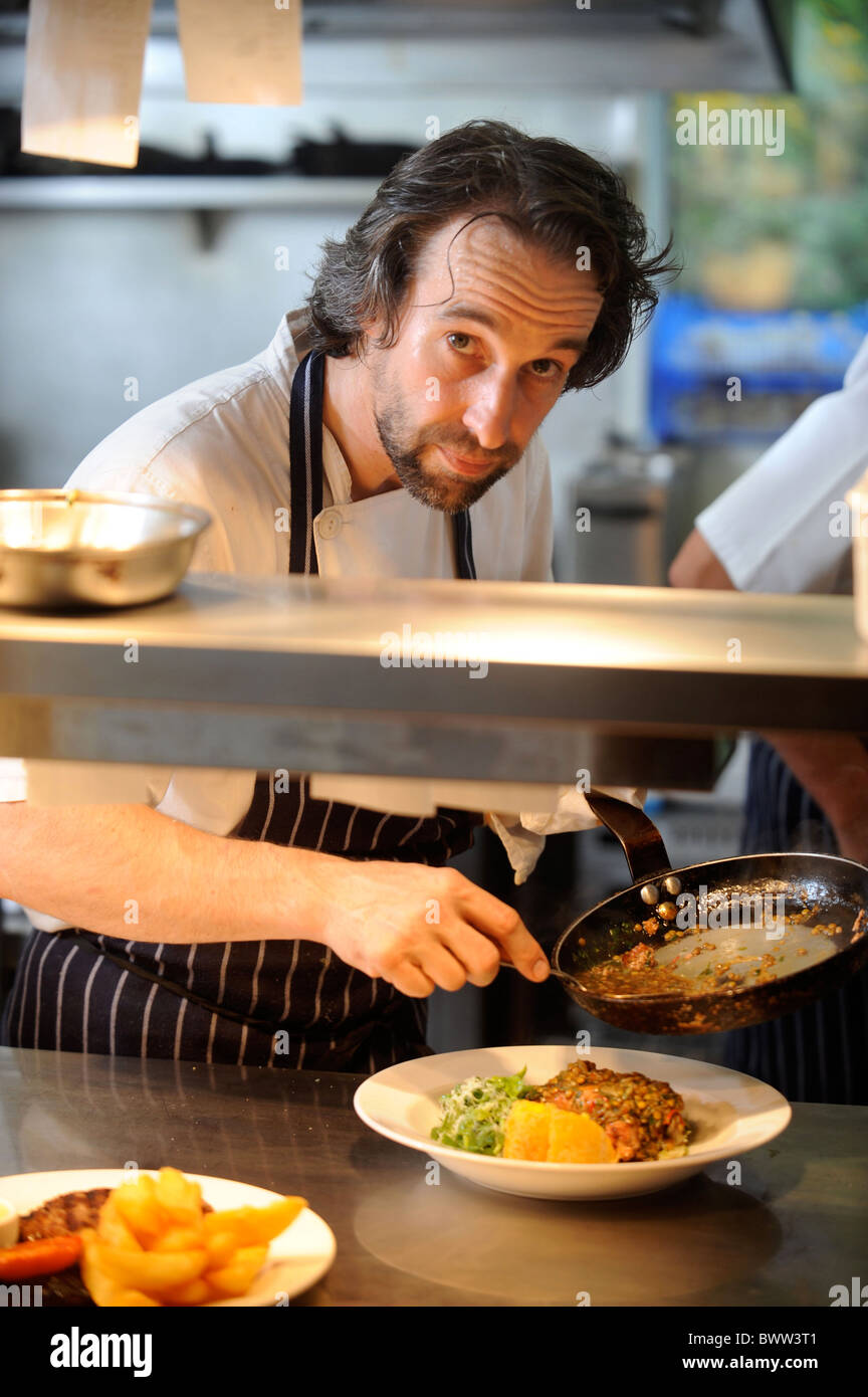 Head Chef Stephen Terry at The Hardwick near Abergavenny 2008 Stock ...