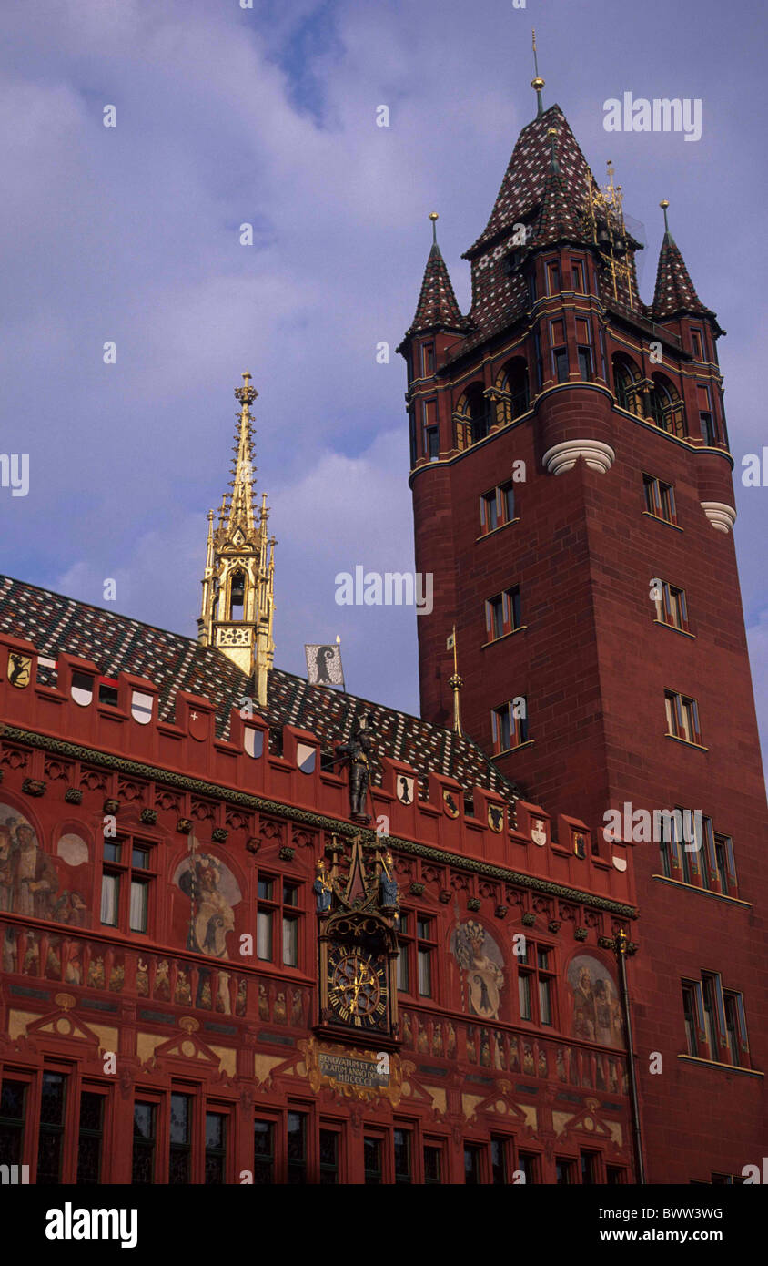 Switzerland Europe Basel city canton Basel-city town city city hall ...