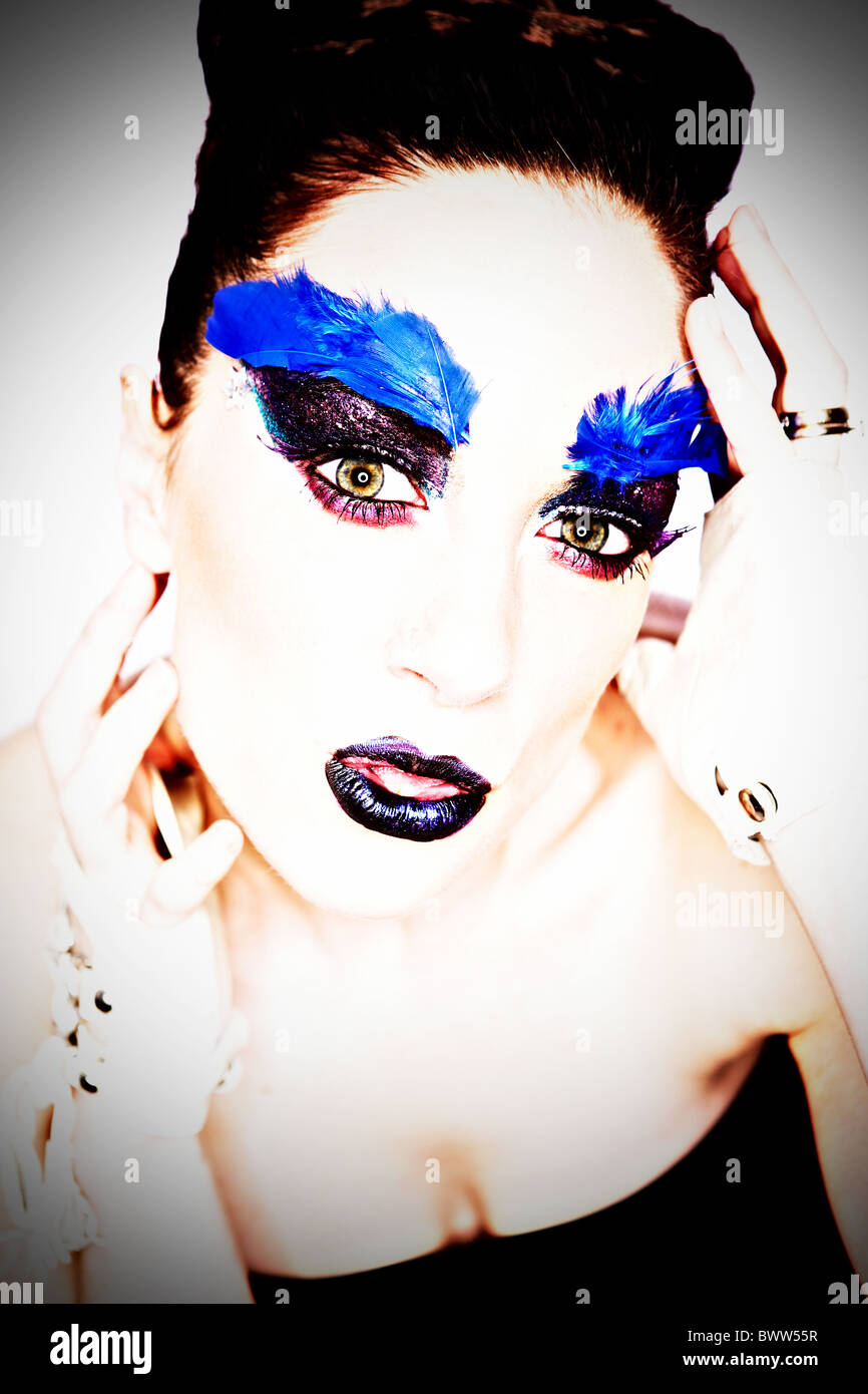 Portrait extreme aggressive using angles hi-res stock photography and ...