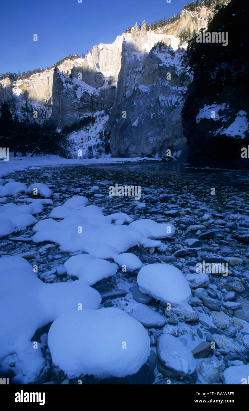 Switzerland Europe Canton Grisons Graubunden Grisons Surselva Ruinaulta ...