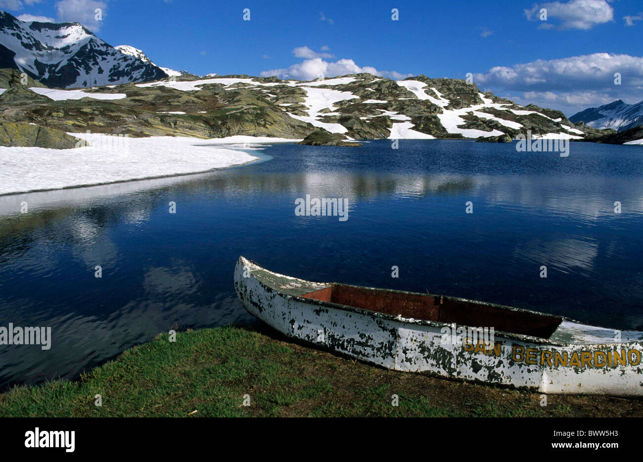 Switzerland Europe San Bernadino pass Canton Grisons Graubunden Grisons ...